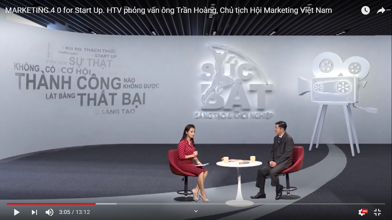MARKETING 4 0 for Start Up. HTV phỏng vấn Chủ tịch Hội Marketing Việt ...